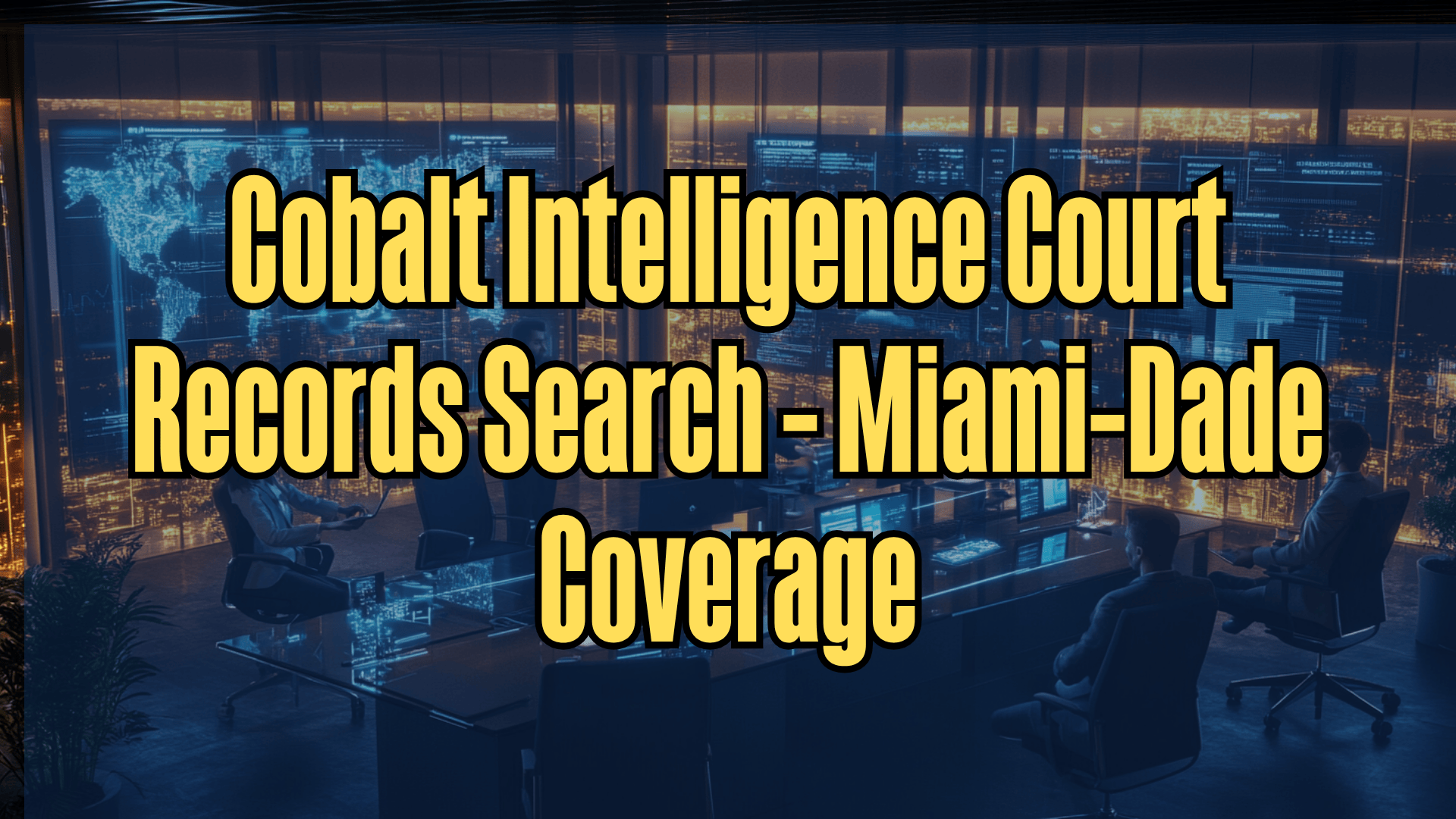 Cobalt Intelligence Court Records Search - Miami-Dade Coverage